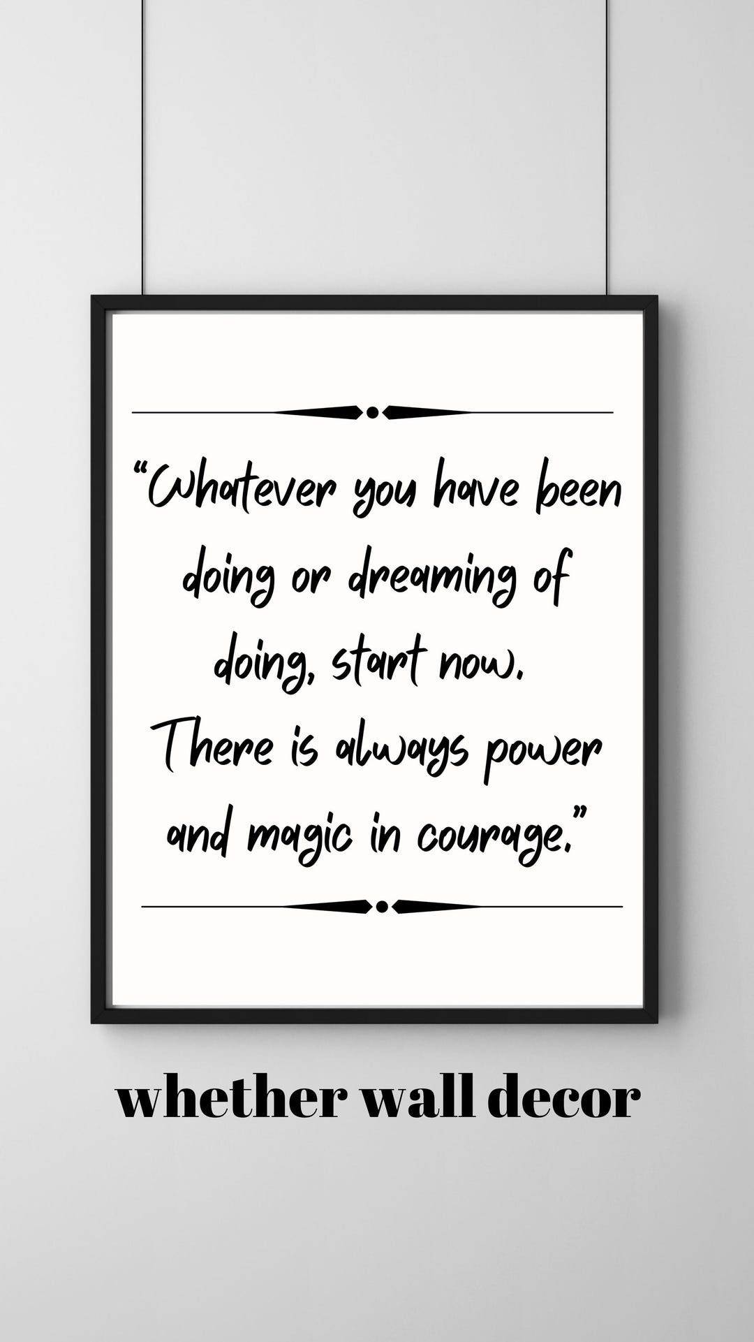Motivational Spoken Word Digital Poster Home Office Decor Inspirational ...