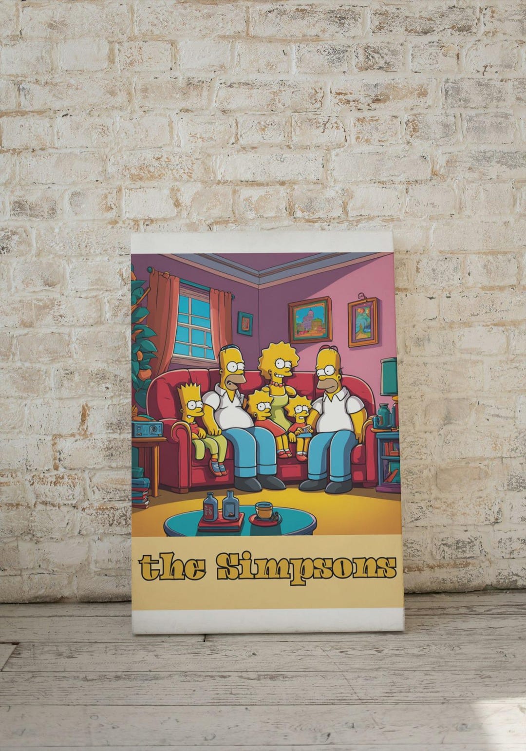 The Simpsons Cartoon, TV Series, Art Decor, Digital Wall Poster, Print ...