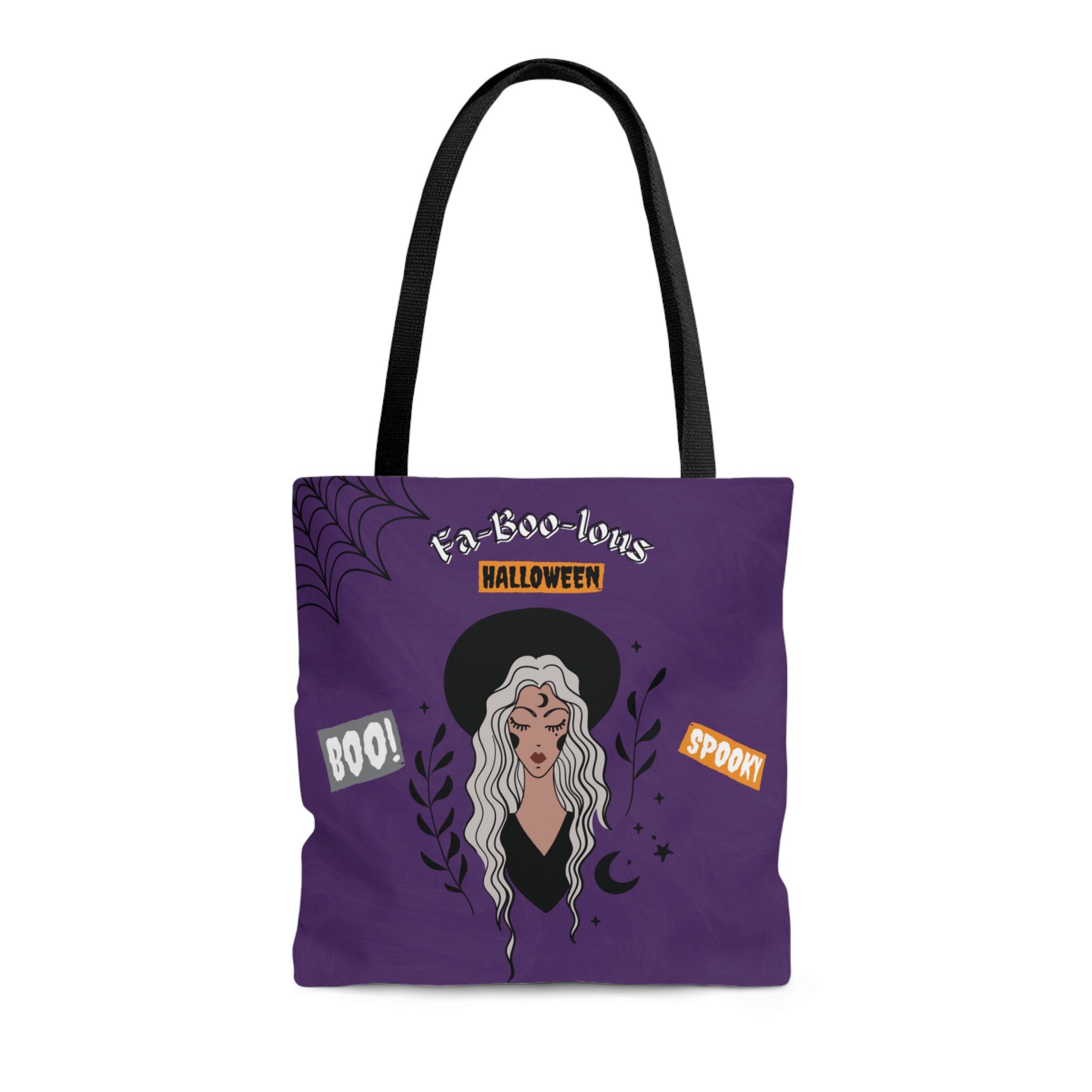 Halloween Tote Bag Witch Tote Bag Spooky Horror Creepy - Etsy
