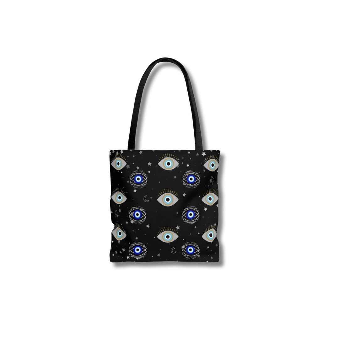 Evil Eye Tote Bag, Protection From Negativity Tote Bag, NO Bad Vibes ...