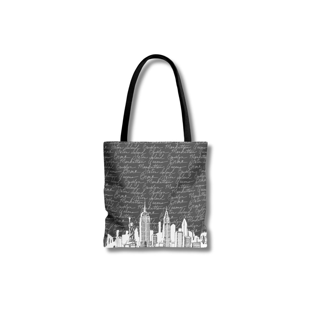 New York Tote Bag, NYC Canvas Bag, City Love Tote, Chic NYC Bag ...