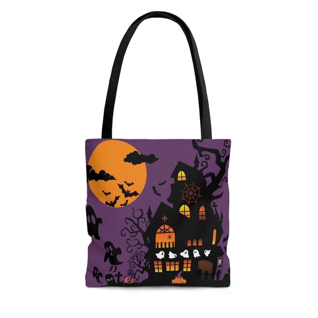 Halloween Tote Bag Spooky Tote Bag Spooky Season Trick or - Etsy