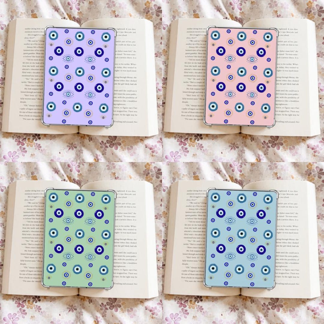 Evil Eye Kindle Insert Bundle, Printable Kindle Cover, DIY Kindle Art ...