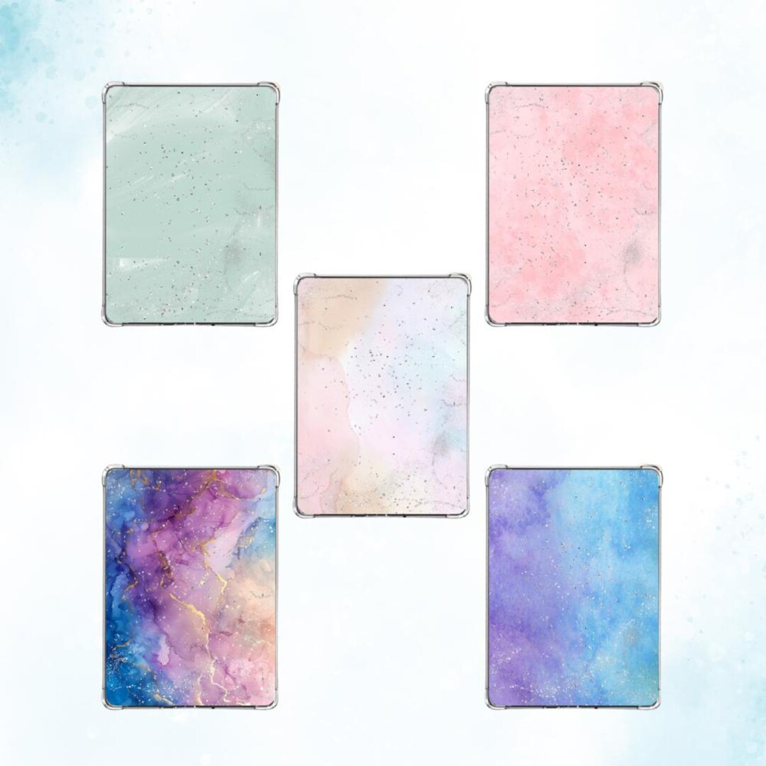 5 Watercolor Kindle Inserts, Printable Kindle Cover, DIY Kindle Insert ...