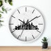 New York Wall Clock, NYC Wall Clock, Cityscape Clock, Empire State ...
