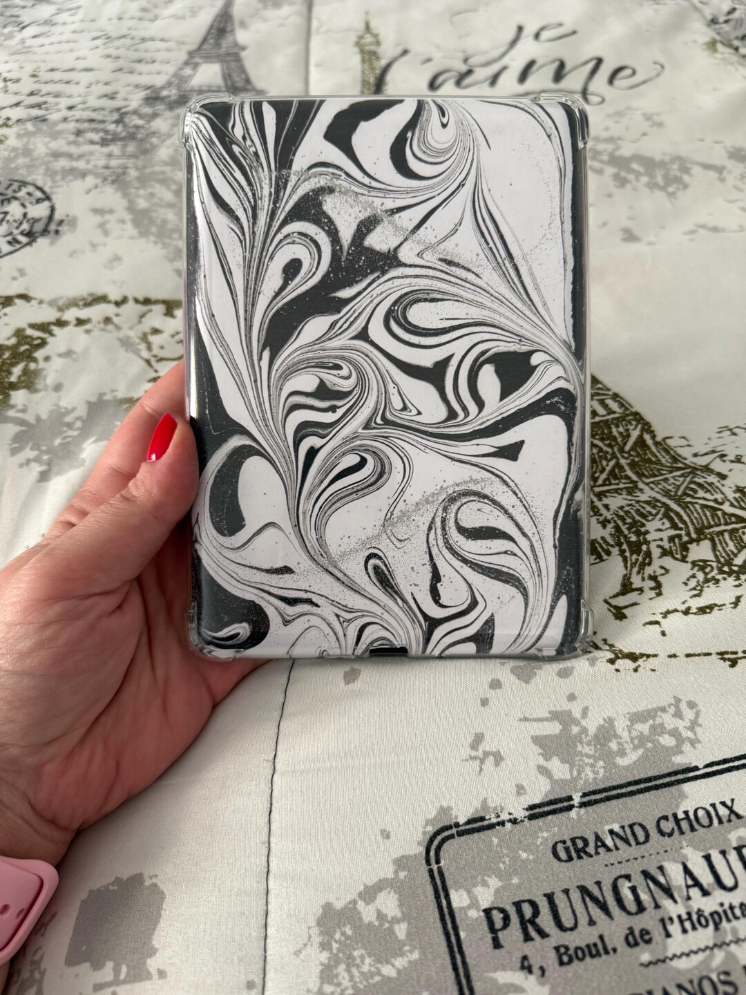 Black and White Kindle Insert, Printable Kindle Cover, Minimalist ...