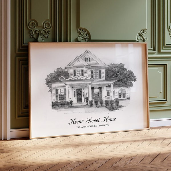 Custom House Portrait - Etsy