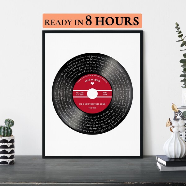 Vinyl Record Lyrics - Etsy