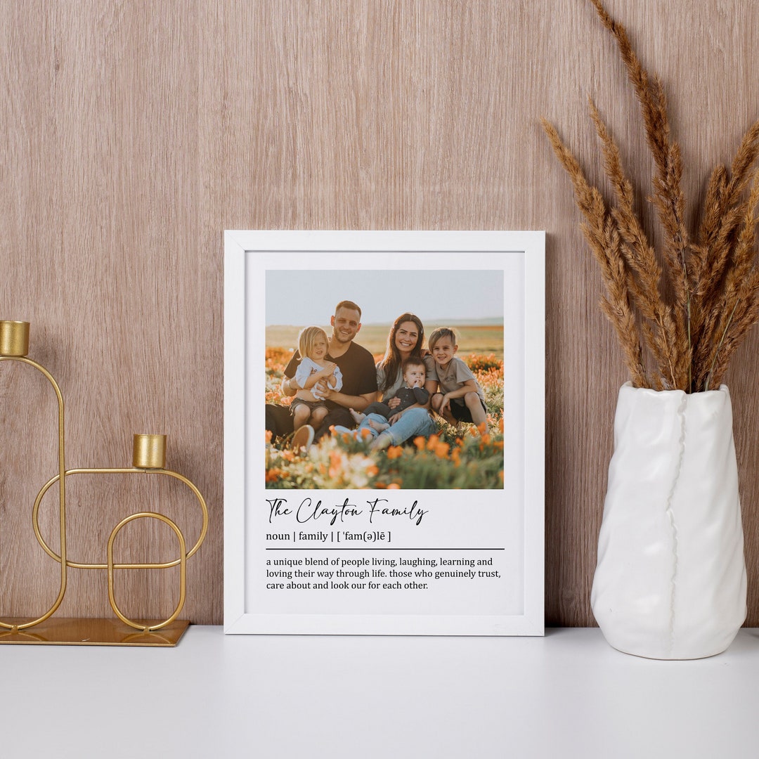 Custom Family Definition Print, Photo Definition, Personalized Family ...