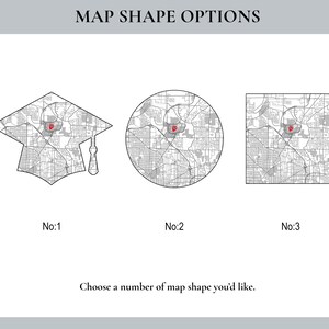 Custom Graduation Gift, Personalized Graduation Map for Her, University ...