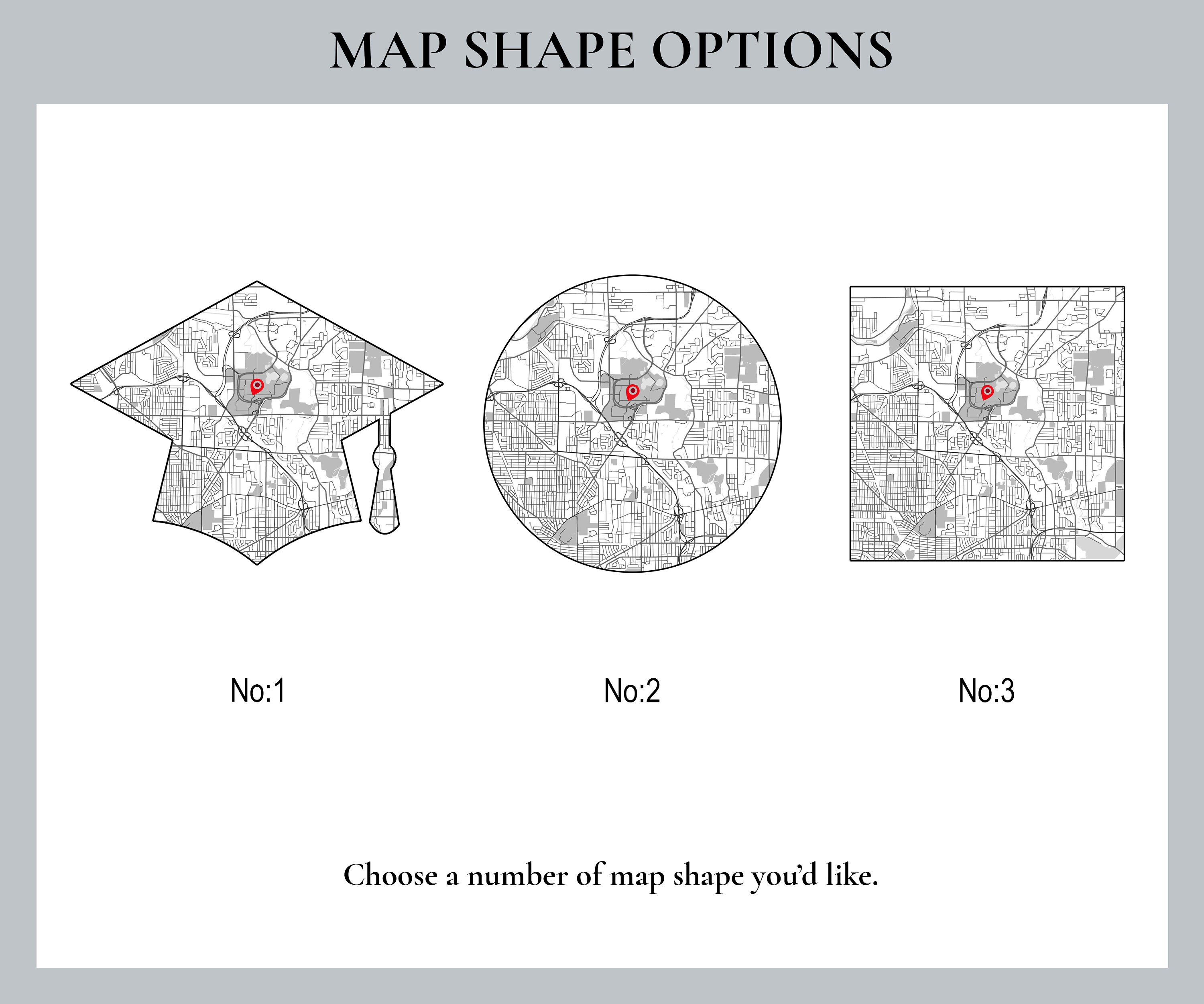 Custom Graduation Gift Personalized Graduation Map for Her - Etsy