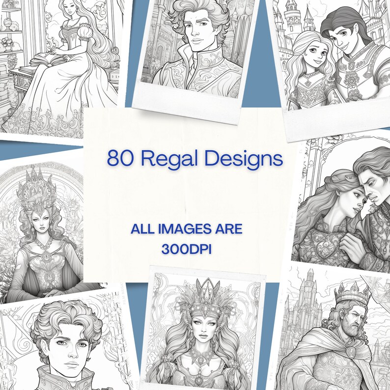 Coloring Pages Kings Queens Princes and Princesses Coloring Book Pages ...