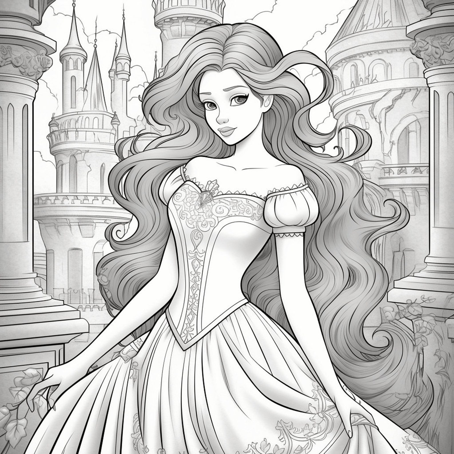Coloring Pages Kings Queens Princes and Princesses Coloring Book Pages ...