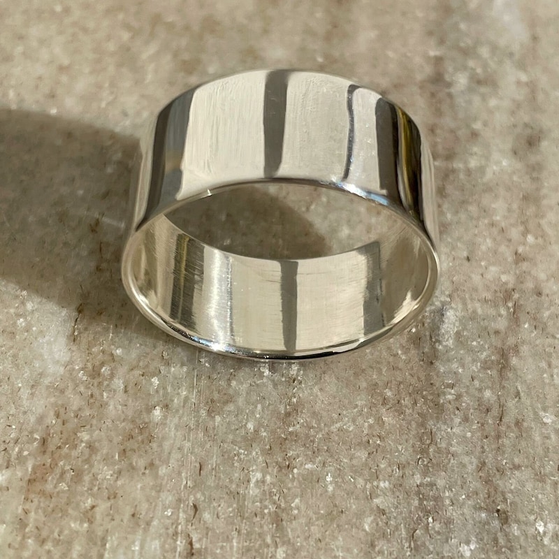 Shiny Silver Ring - Etsy