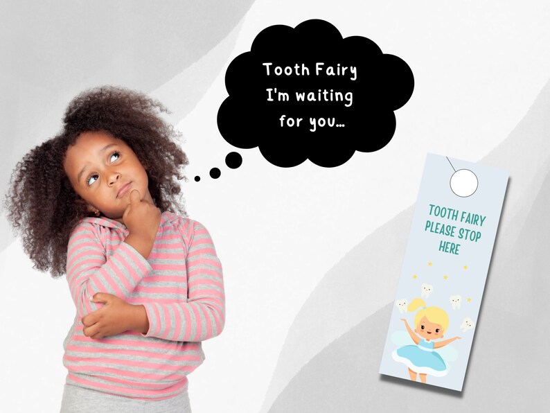 Tooth Fairy Template for Kids Door Sign Tooth Fairy Letter Template ...