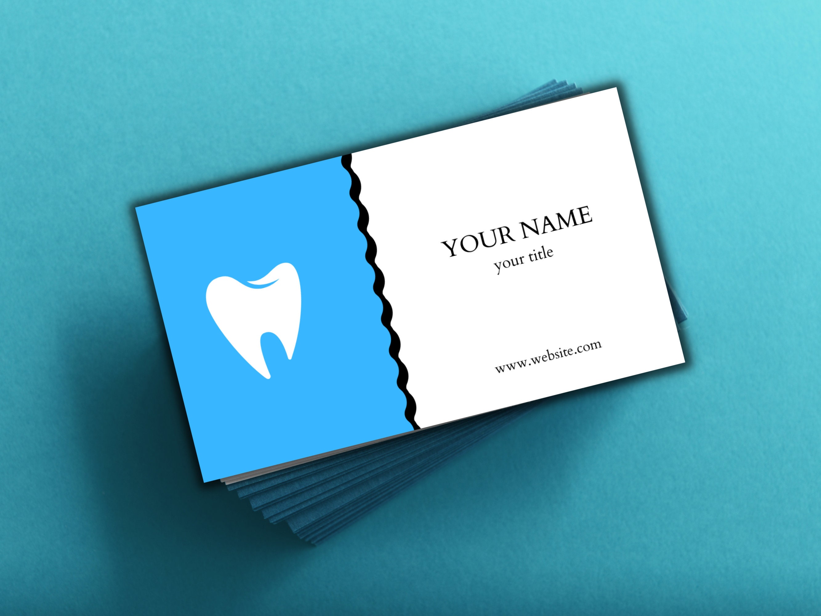 Dental Business Card Design QR Code Editable and Printable Canva ...