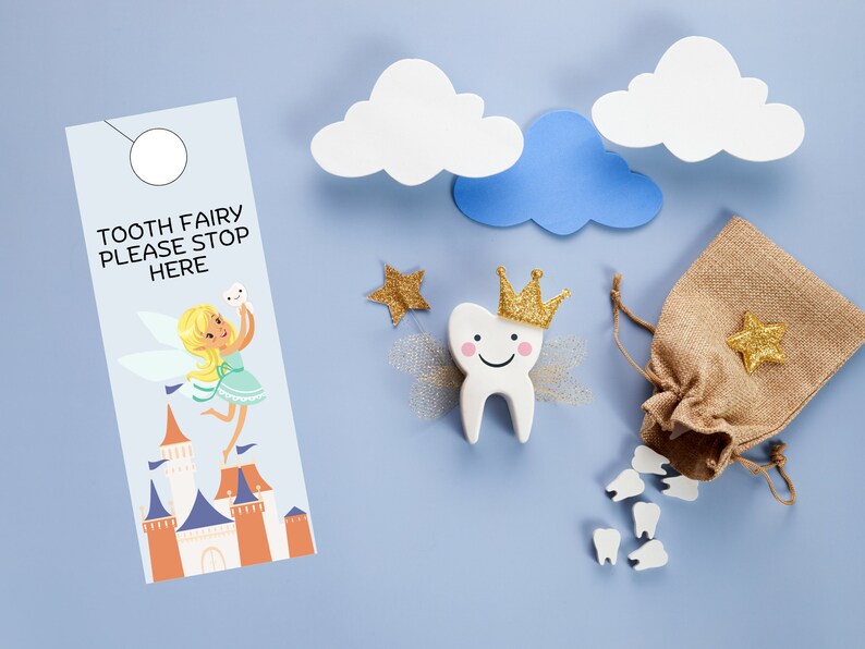 Printable Tooth Fairy Door Sign for Kids First Tooth Lost - Etsy México