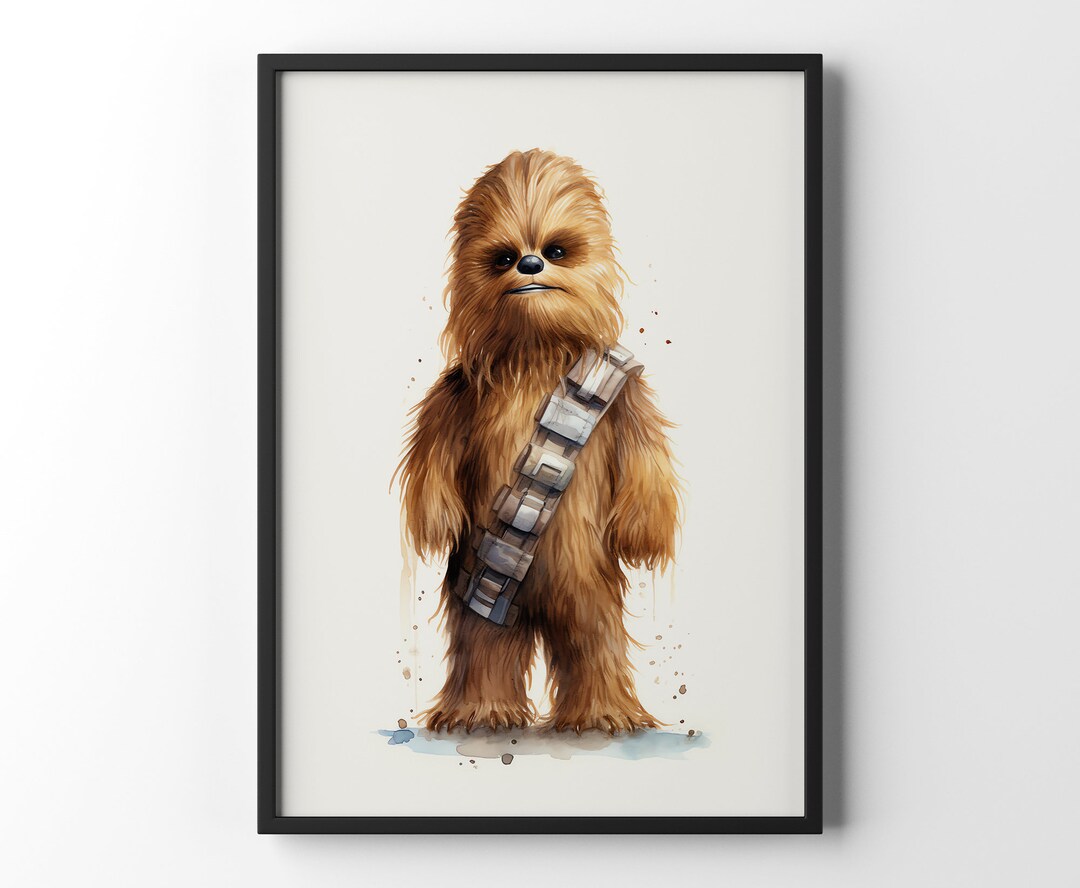 Chewbacca Poster Star Wars Kunstdrucke DIGITALER DOWNLOAD Beatrix ...