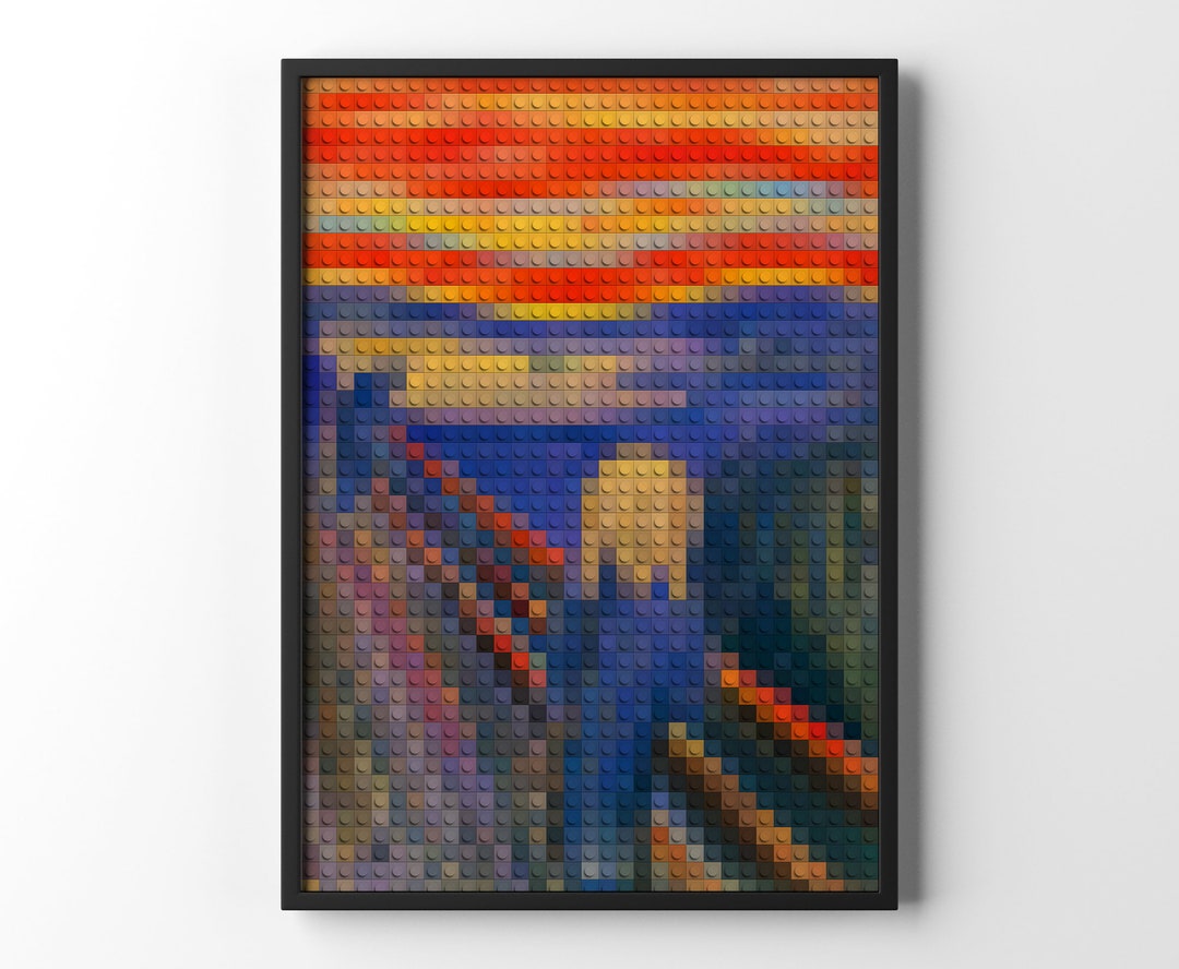 The Scream by Edvard Munch Lego Inspired Art Poster Modern - Etsy