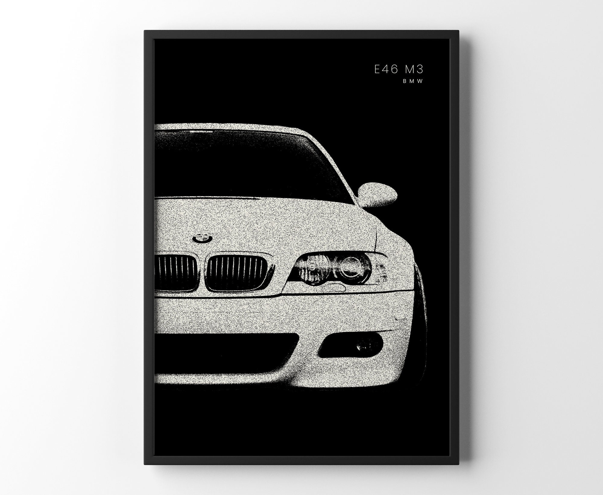 BMW M3 E46 Poster BMW M3 E46 Print 2000s Car Vintage Car Art Print ...