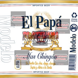 Modelo, Especial, Father Day, El Papa Mas Chingon, Tumbler Wrap ...