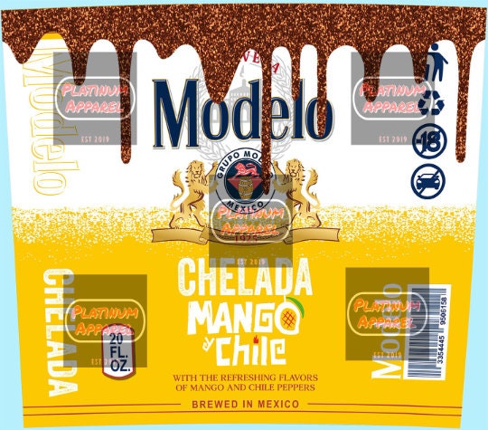 Modelo Chelada Mango Chile Tumbler Wrap (digital Download) - Etsy