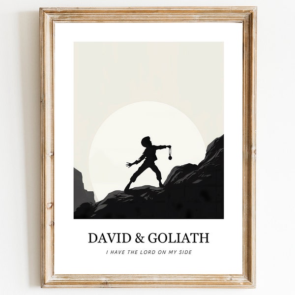David and Goliath - Etsy