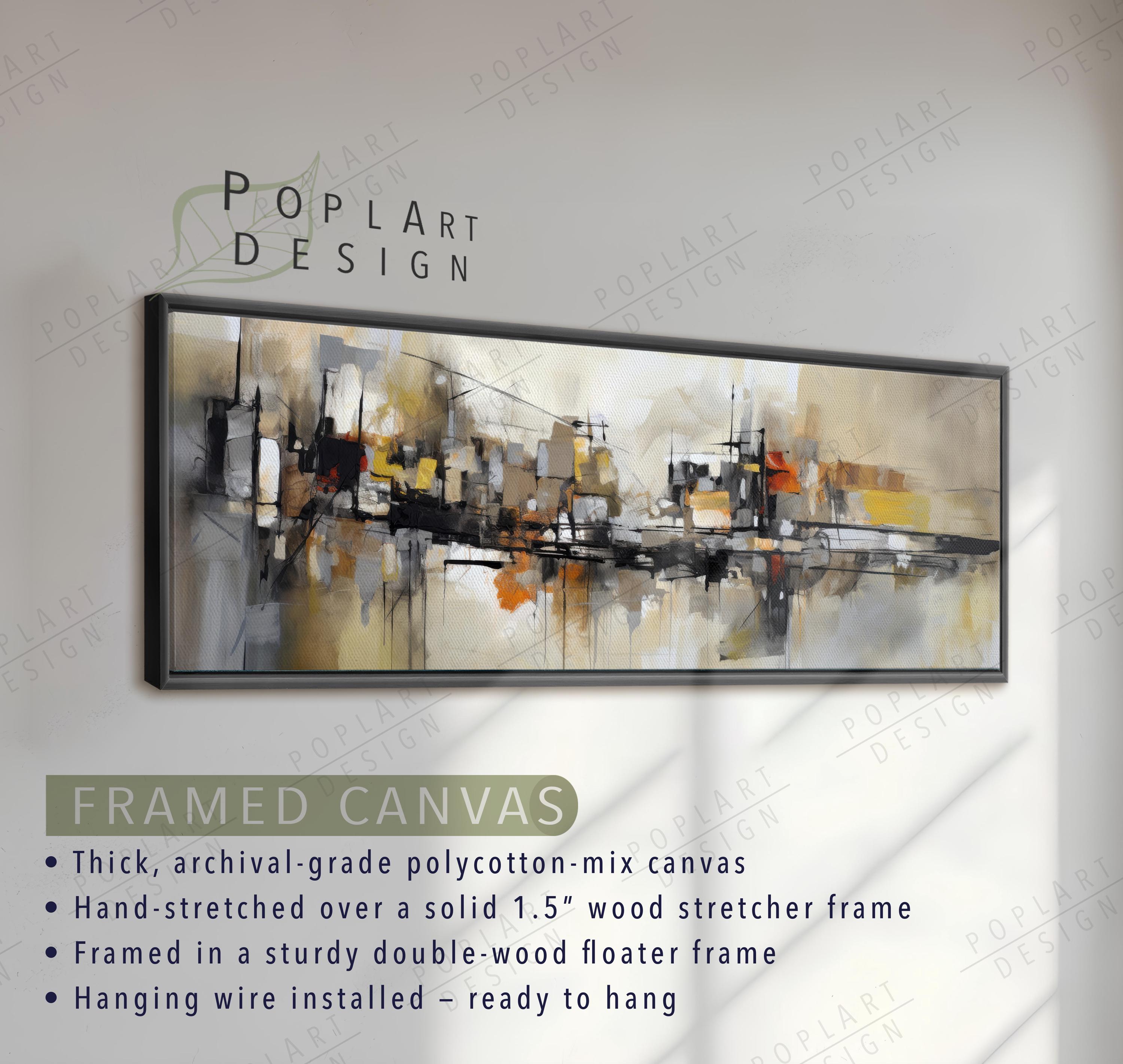Abstract Landscape Canvas Art: Long Horizontal Framed Print - Etsy
