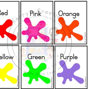 Montessori Colors Flashcards, Preschool Learning (printable) - Etsy