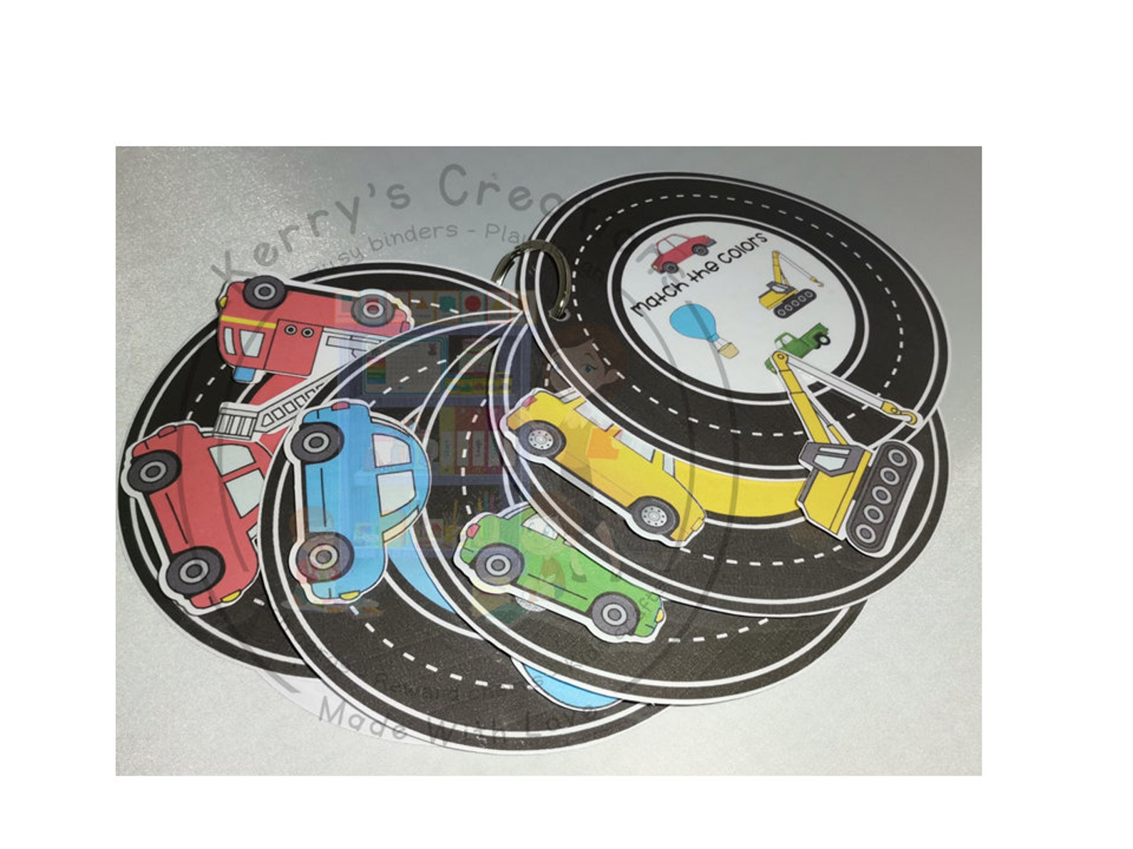 Colour Sorting Mini Book, Transport Velcro Game (printable Worksheets ...
