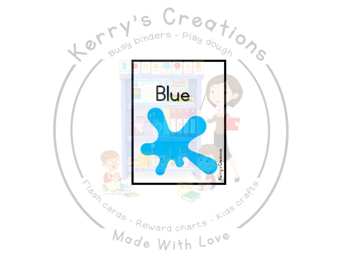 Montessori Colors Flashcards, Preschool Learning (printable) - Etsy