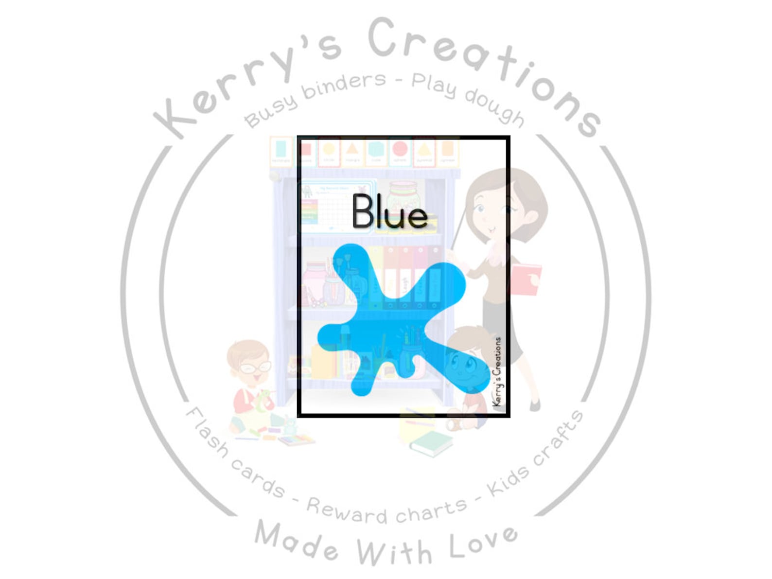 Colors Flashcards, Montessori Flashcards, Learning Colors, Preschool ...