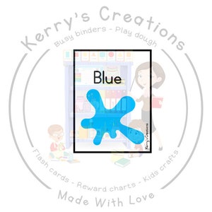 Colors Flashcards, Montessori Flashcards, Learning Colors, Preschool ...