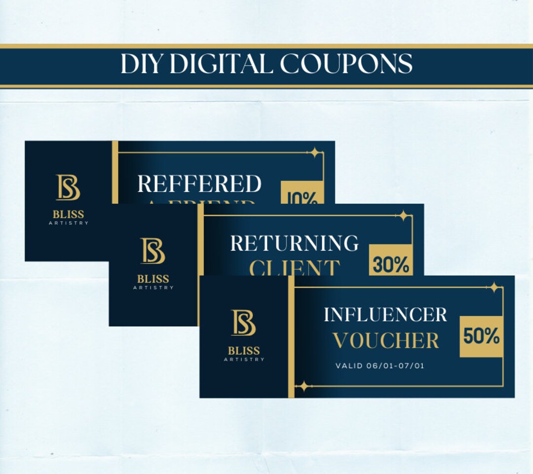 Editable Coupons, Digital Coupon, Business Coupons, Editable in Canva ...