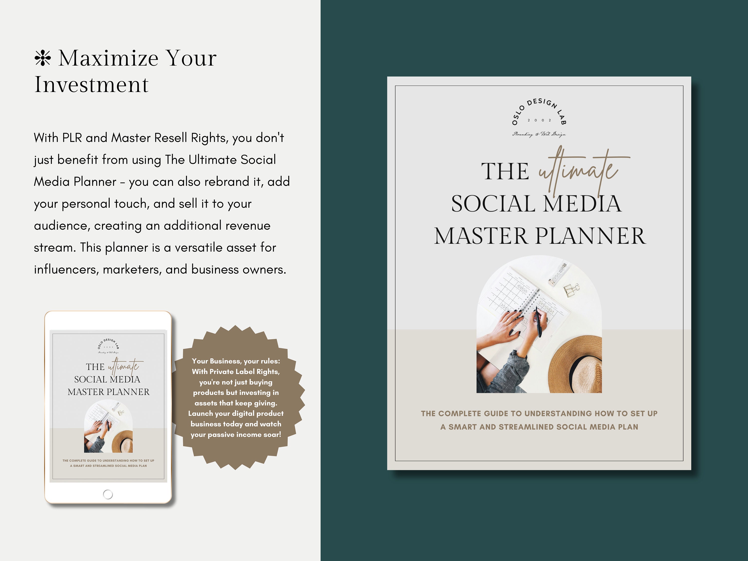The Ultimate Social Media Master Planner Done for You Digital Marketing Guides With Master ...