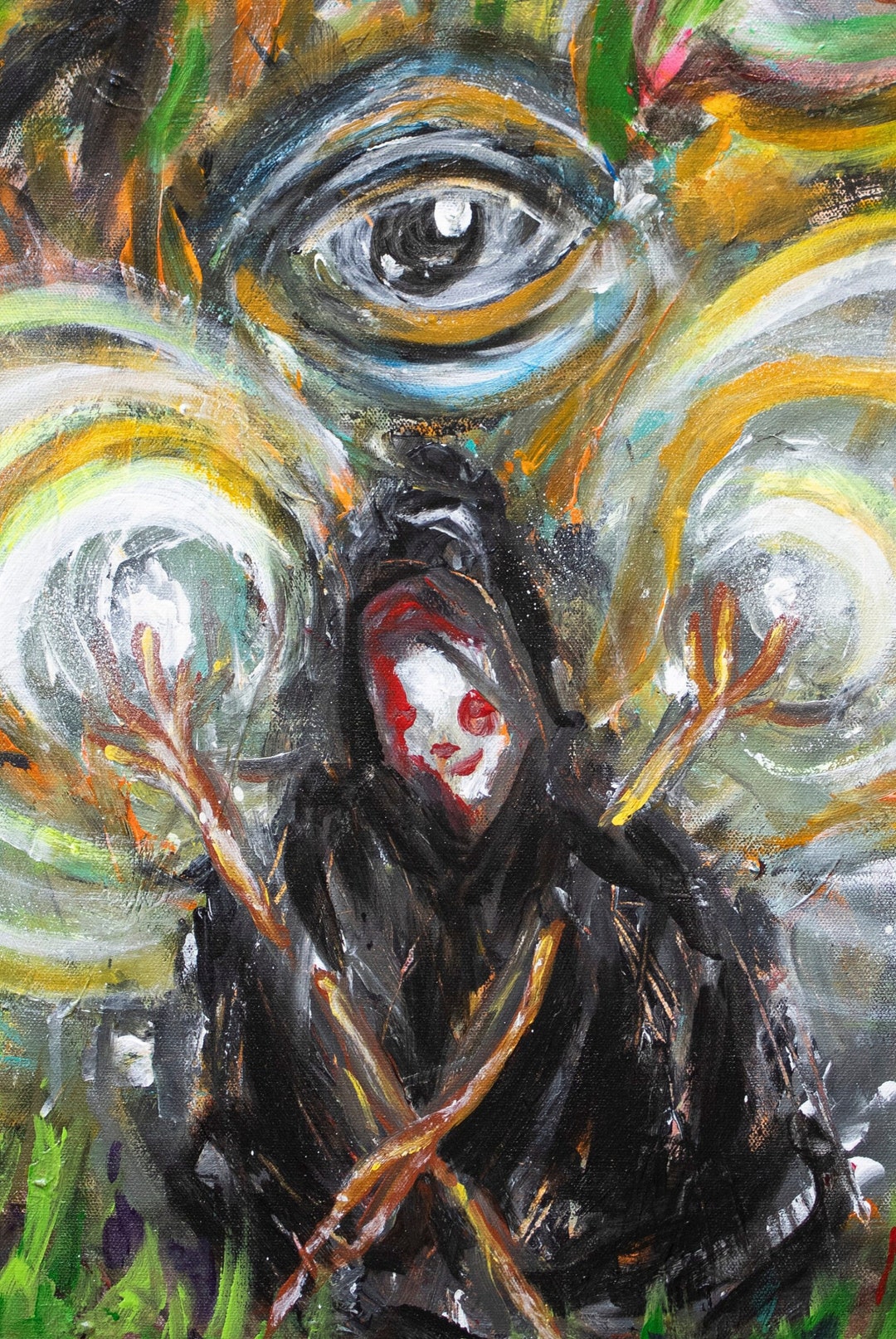 Contemporary Visionary Magical Painting, 24x30 Ready to Hang by ...