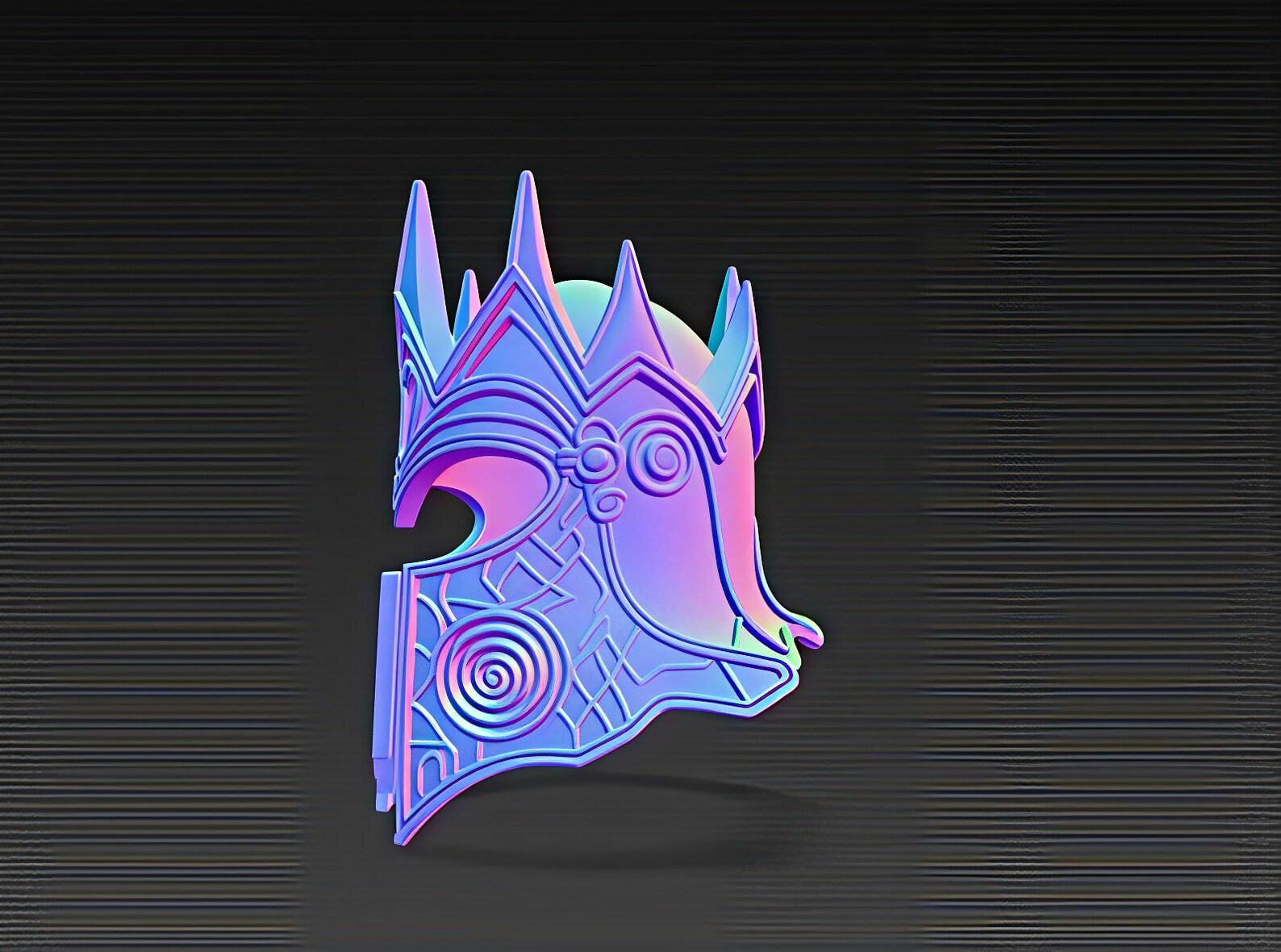 Gothic Knight Helmet STL File: 3D Printable Medieval Armor (digital ...