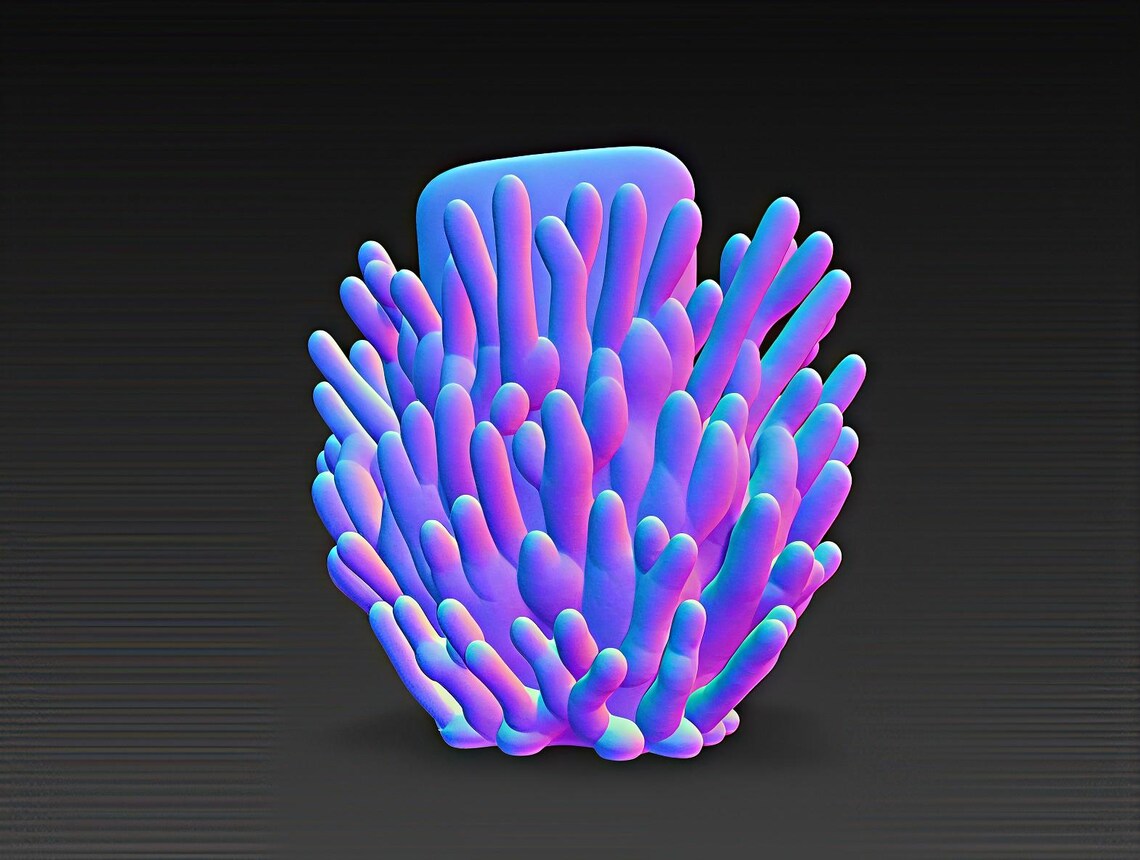 Coral Throne STL File: 3D Printable Fantasy Chair Model (digital ...