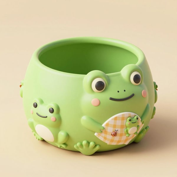 Frog Planter - Etsy