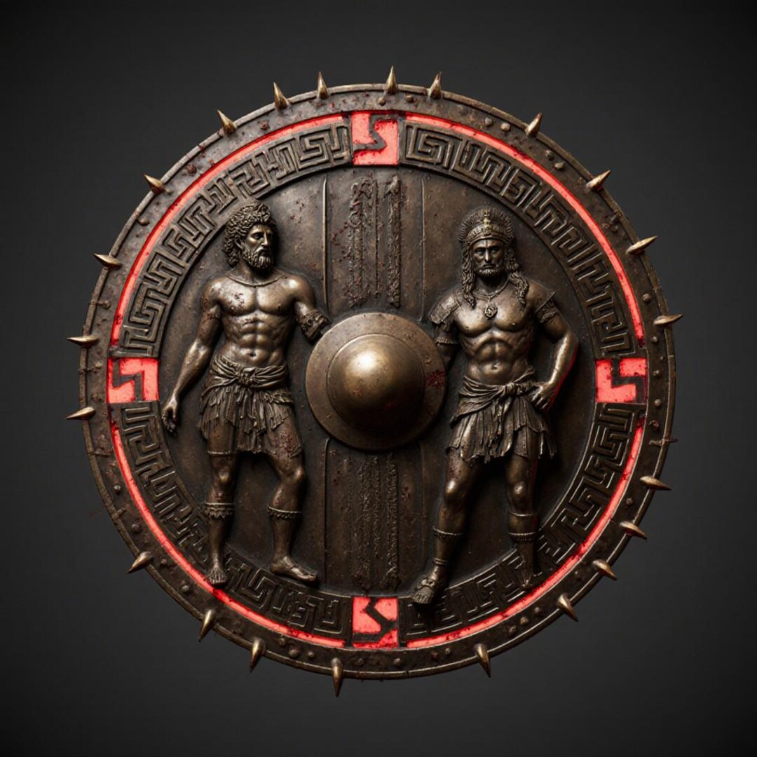 Ancient Greek Warrior Shield STL | Mythology Hercules & Ares 3D Model ...