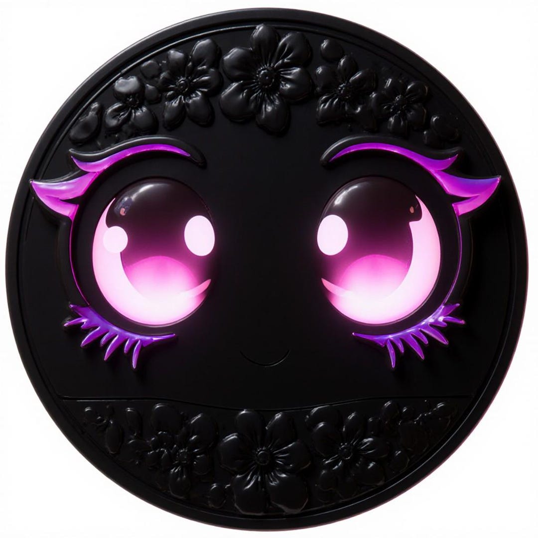 3D Printable Kawaii Anime Eyes Emblem (STL File Digital Download) - Etsy
