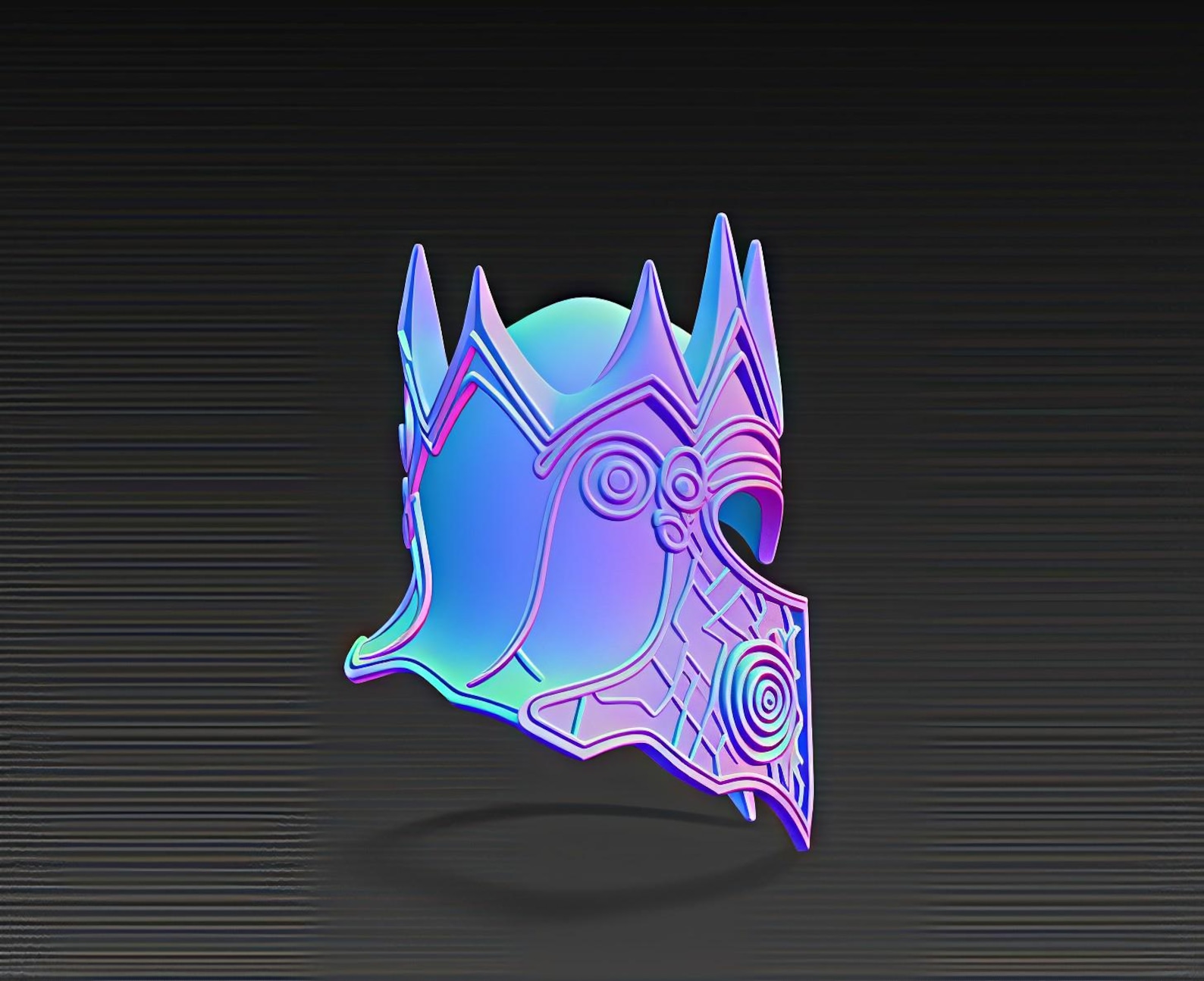 Gothic Knight Helmet STL File: 3D Printable Medieval Armor (digital ...