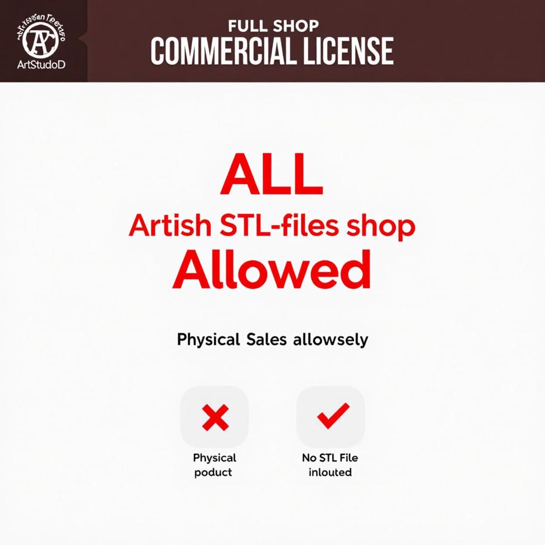 Full Shop Commercial License – Artisanteestudiod – Physical Product ...