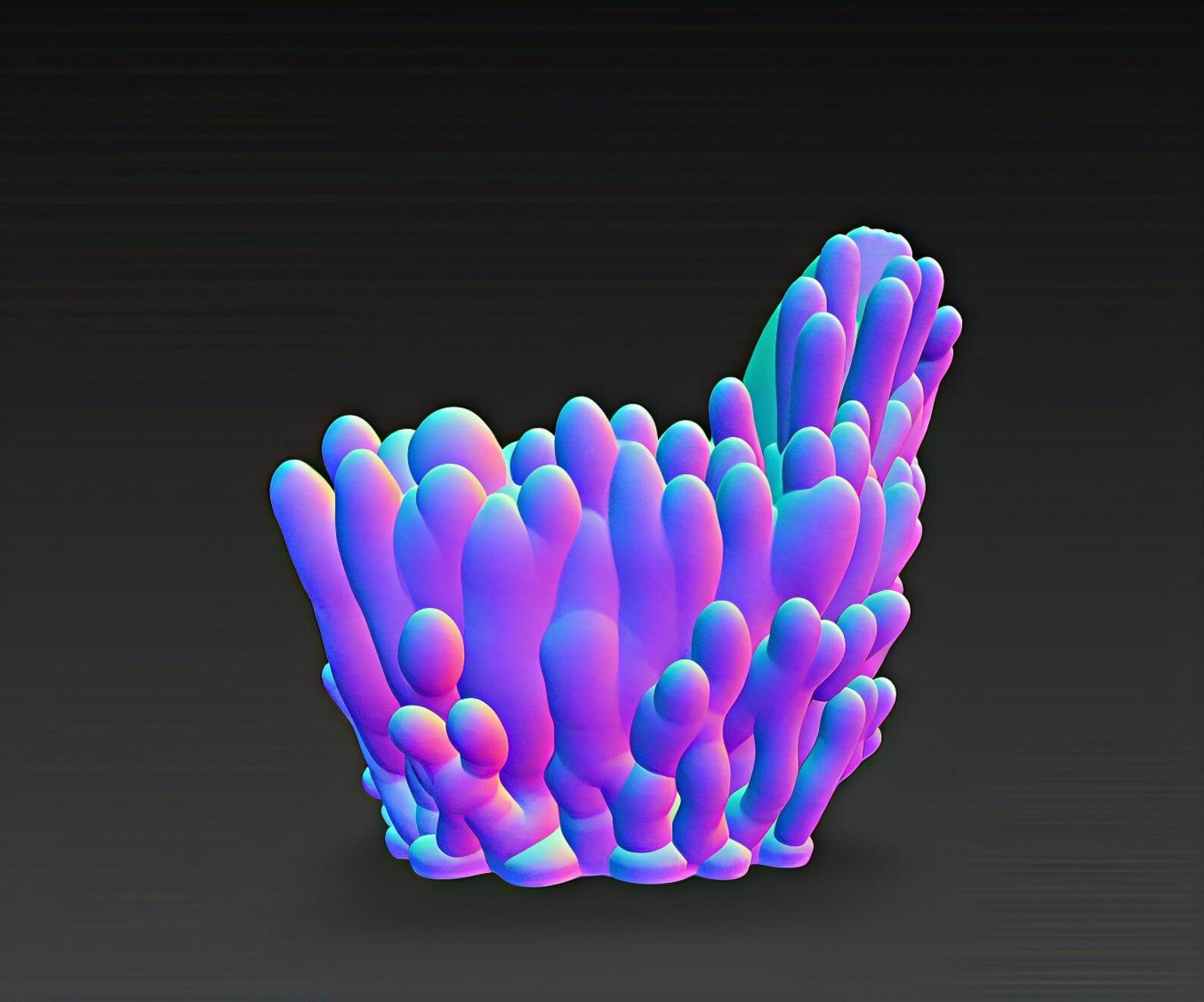 Coral Throne STL File: 3D Printable Fantasy Chair Model (digital ...