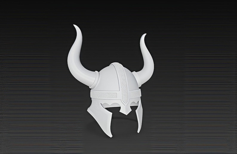 Ancient Viking Horned Helmet Warrior of the North Norse Mythology ...