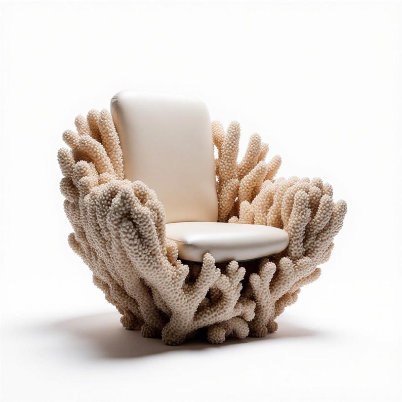 Coral Throne STL File: 3D Printable Fantasy Chair Model (digital ...