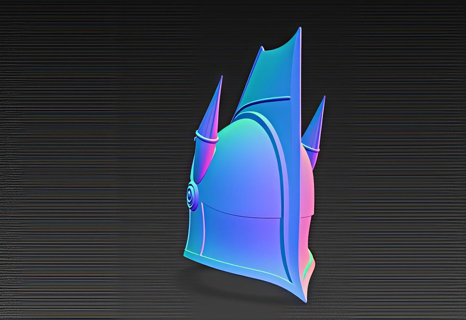 3D Printable Fantasy Knight Helmet: Gothic Medieval Armor STL File ...