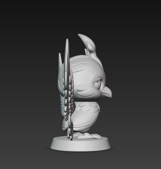 Chibi Phoenix Figurine 3D Printable Model (STL + 3MF) - Etsy