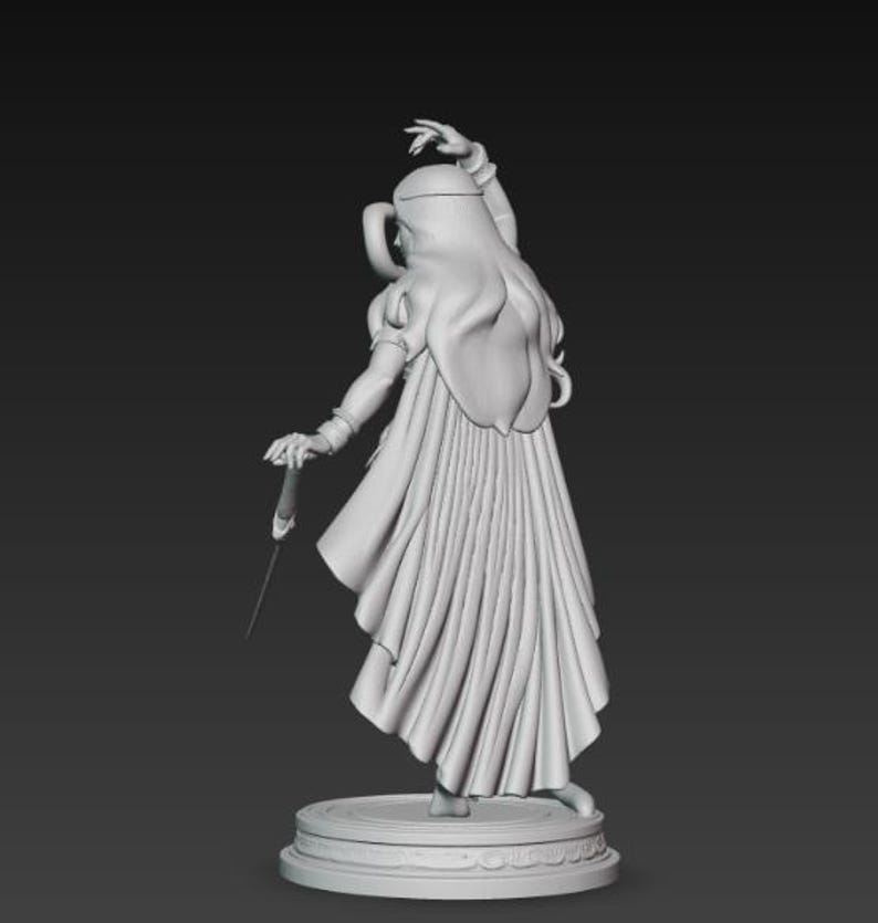 Exotic Snake Warrior STL File | Sexy Fantasy Princess Figurine 3D ...
