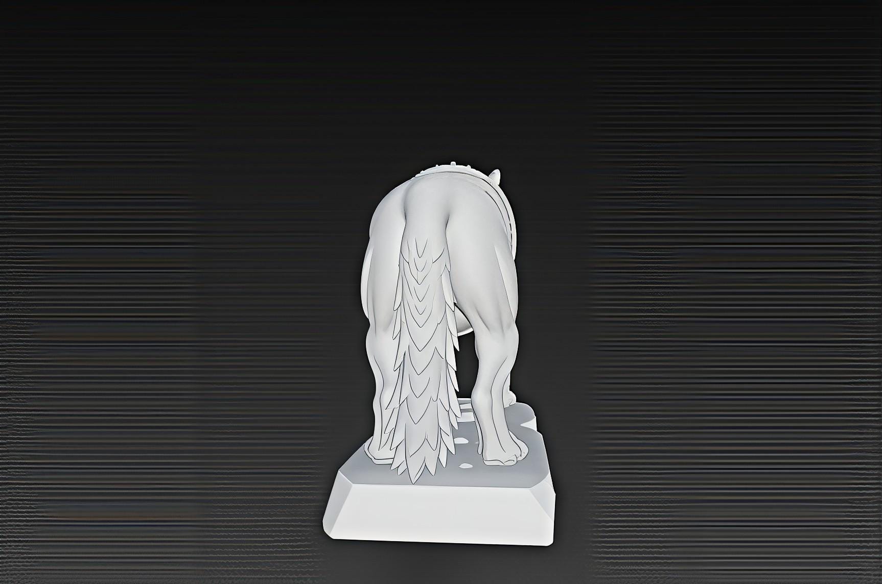 Fenrir the Wolf of Ragnarok STL | Viking Norse Mythology Monster Statue ...